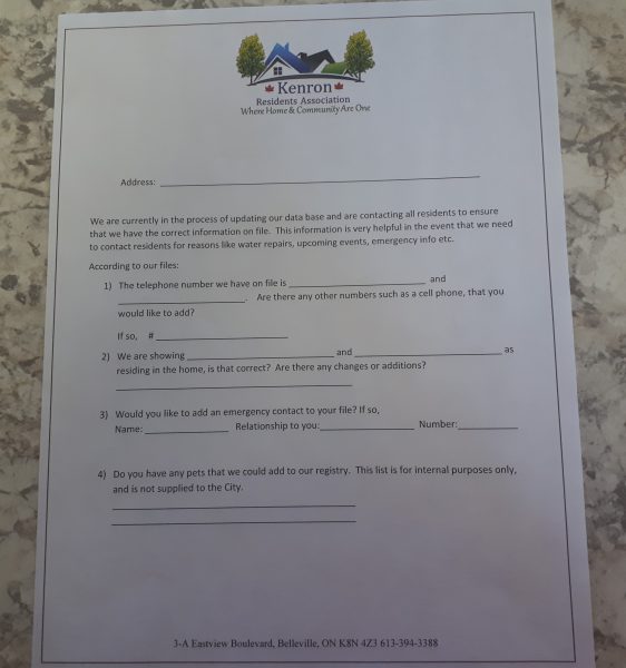 Information Change Form