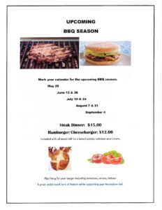 Rec Centre BBQ Flyer 2025